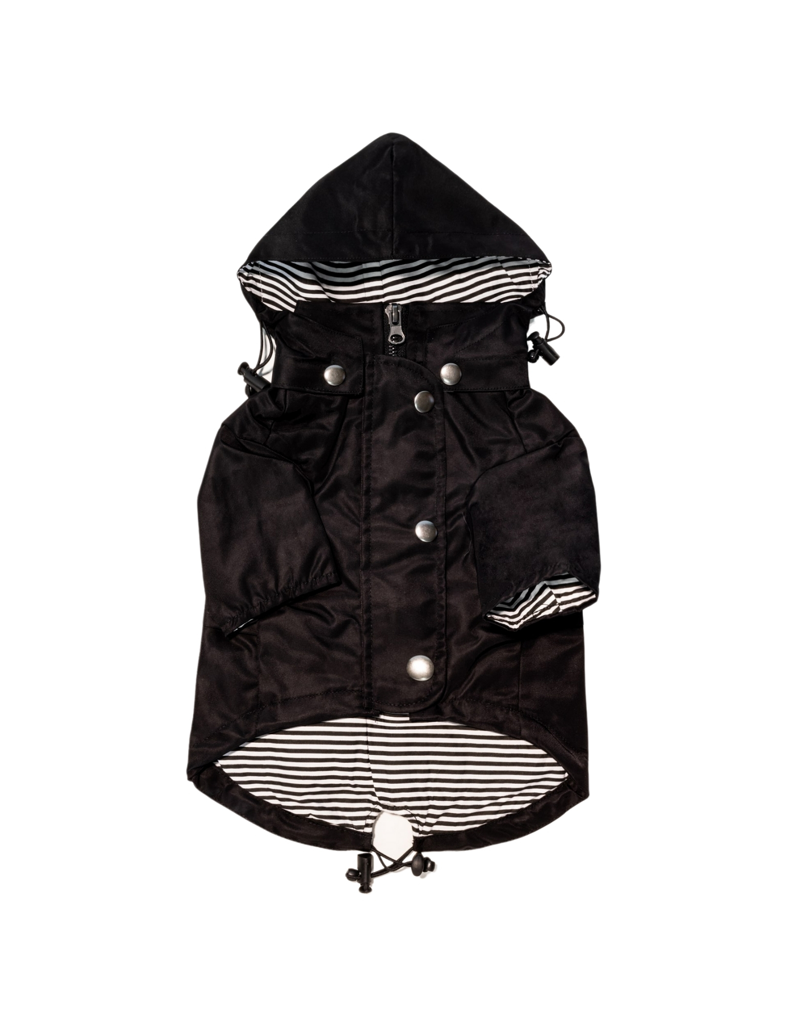 Classic Midnight Black Dog Raincoat